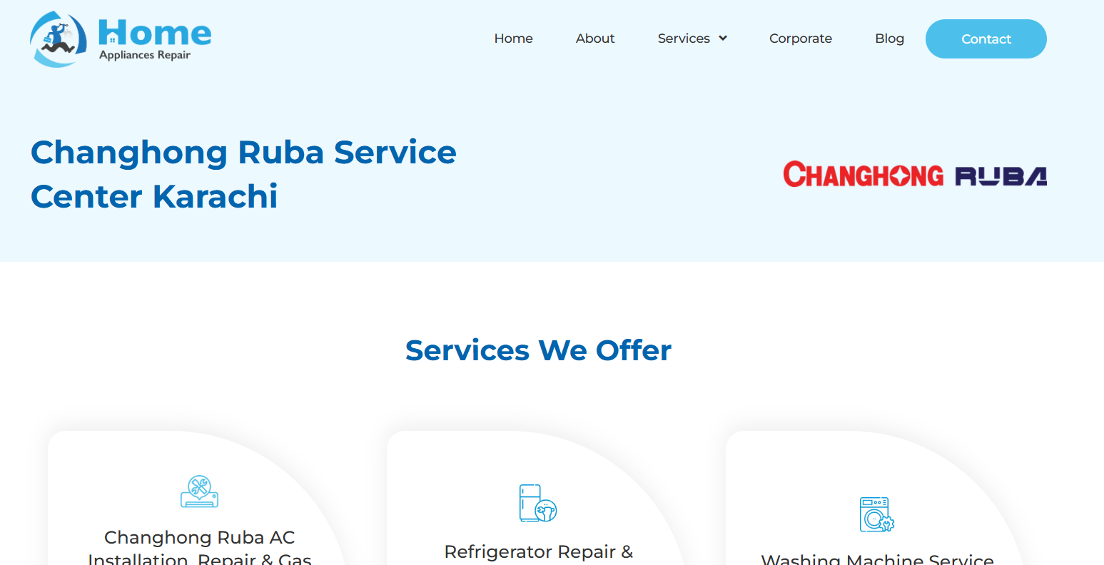 Changhong Ruba Service Center Karachi | HomeAppliancesRepair