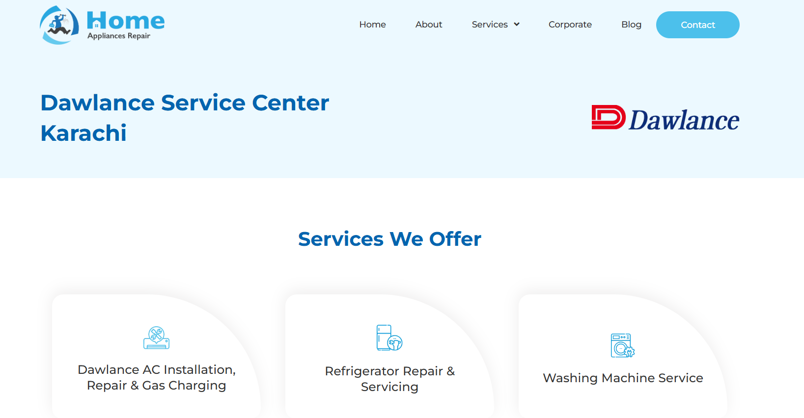 Dawlance Service Center Karachi | HomeAppliancesRepair