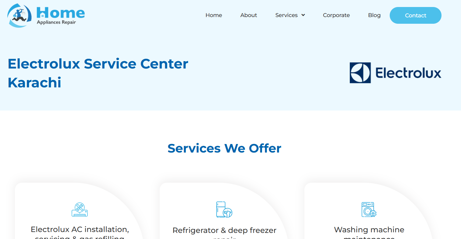 Electrolux Service Center Karachi | HomeAppliancesRepair