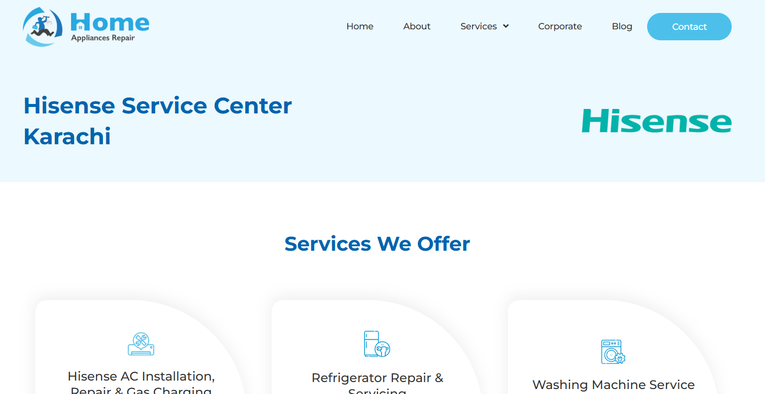 Hisense Service Center Karachi | HomeAppliancesRepair