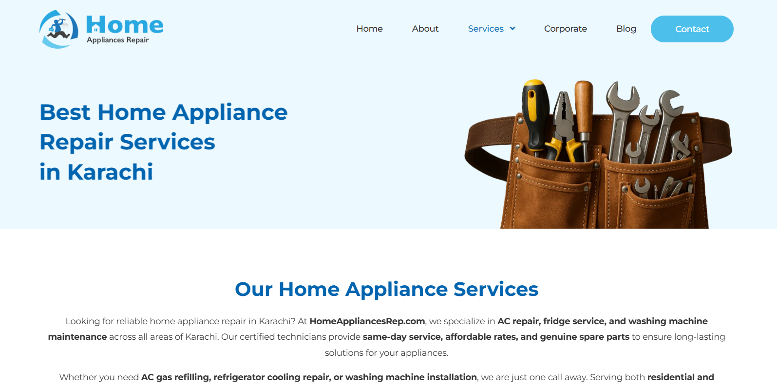 Appliance Repair & Maintenance Services | Karachi