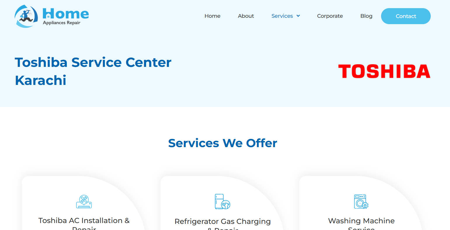 Toshiba Service Center Karachi | HomeAppliancesRepair
