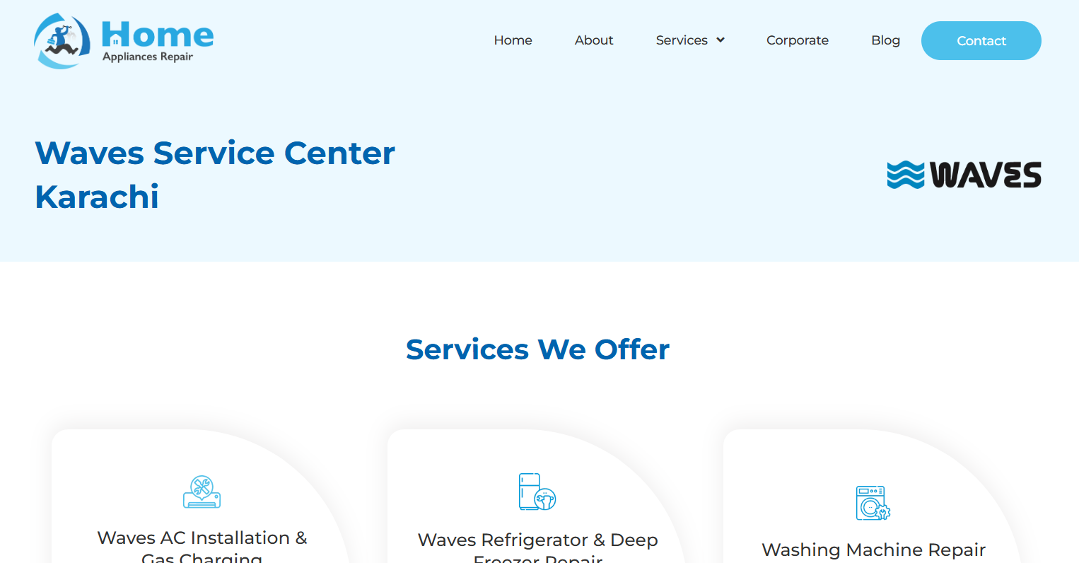 Waves Service Center Karachi | HomeAppliancesRepair